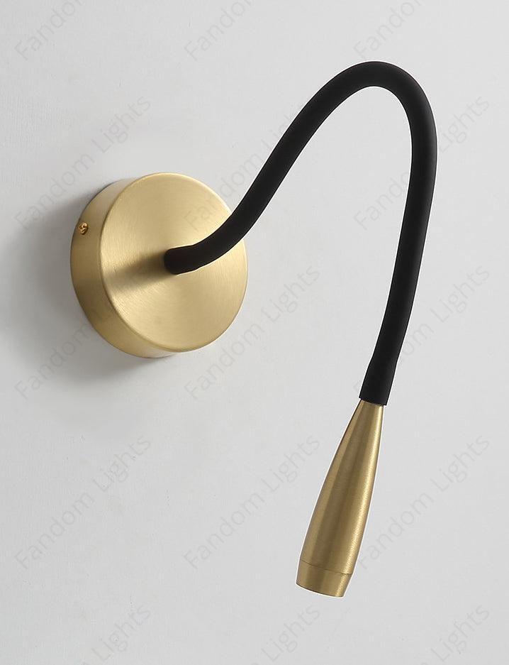 Flexible Wired 3W Pencil Gooseneck Led Wall Light Sconce for Bedroom ...