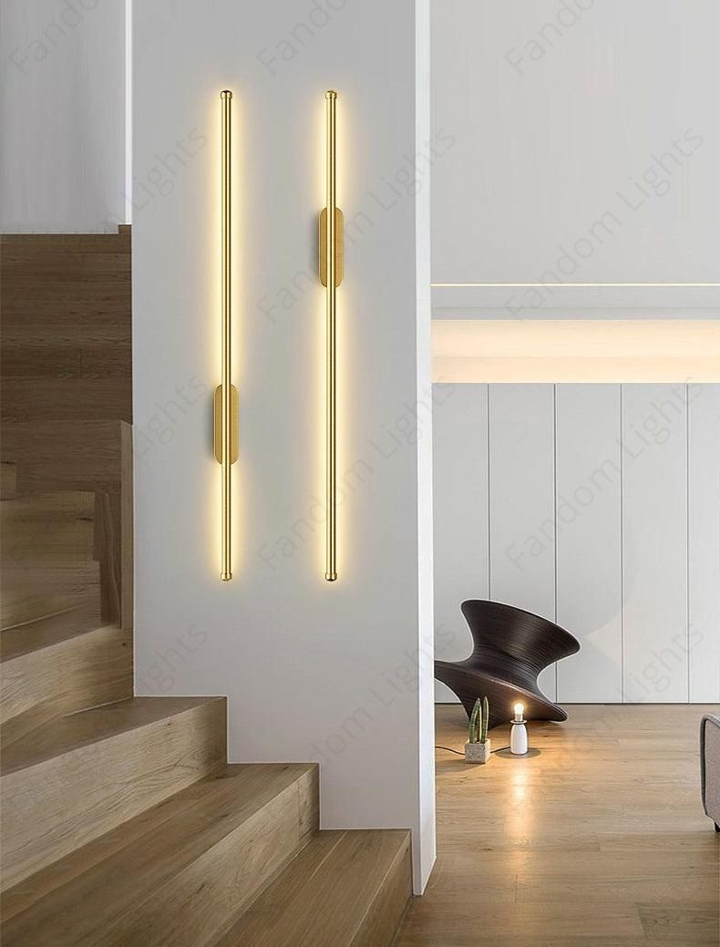 1200 MM LED Gold Long Tube Wall Light - Warm White | Ashish Electrical ...