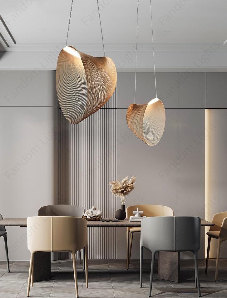 Rattan LED Chandelier Pendant Light - Natural White | Ashish Electrical ...