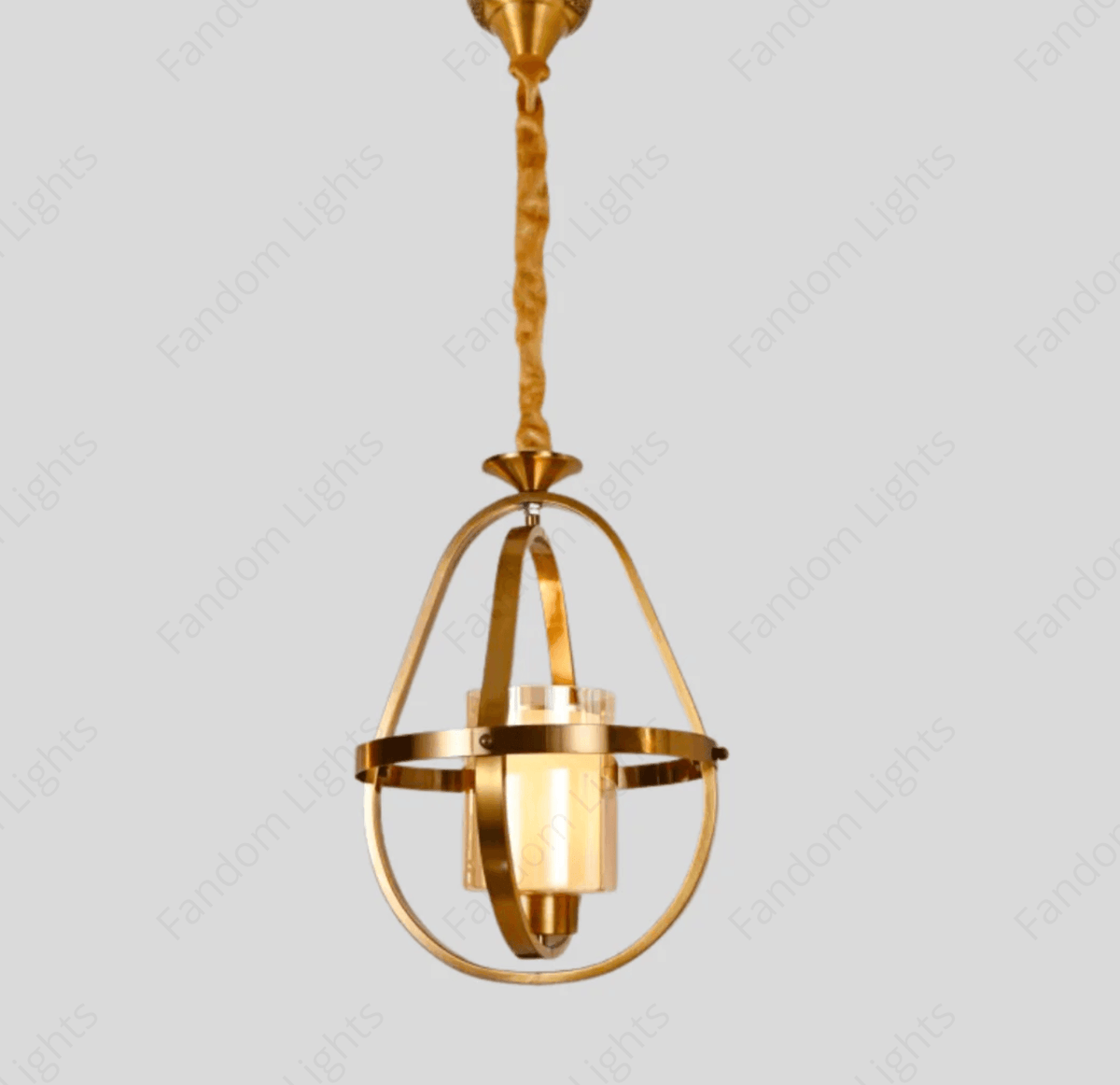 1 Light LED Gold Brass Amber Glass Pendant Lamp Ceiling Light Dining ...