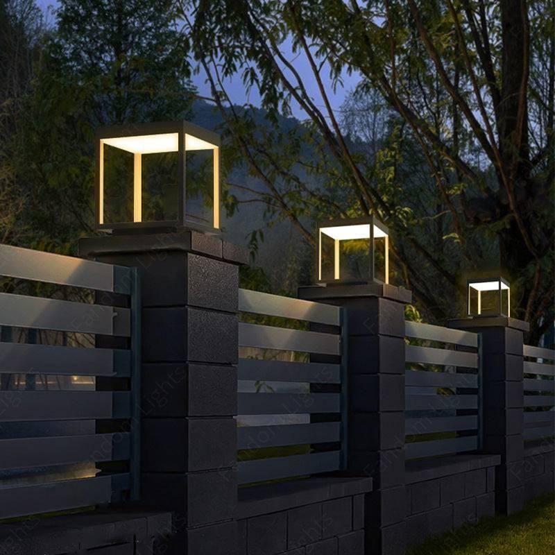 fandom-lights-garden-light-led-square-pillar-light-gate-lamp-metal ...