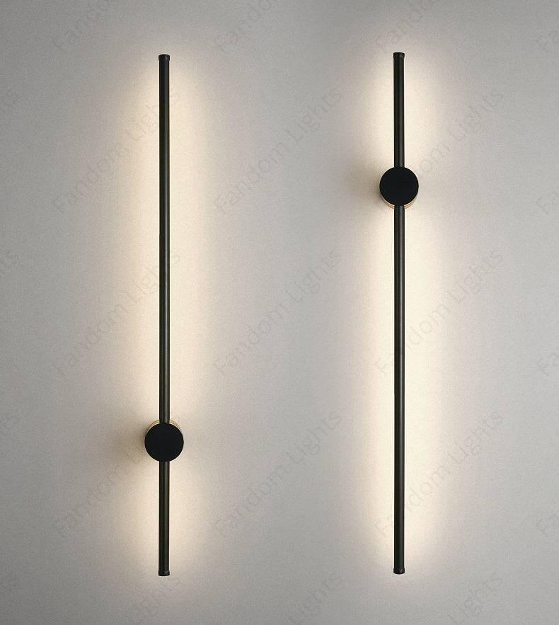 600MM LED Black Long Tube Wall Light - Warm White | Ashish Electrical India