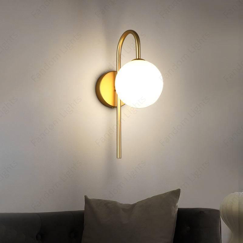 fandom-lights-wall-light-gold-frosted-glass-ball-wall-light-curved ...