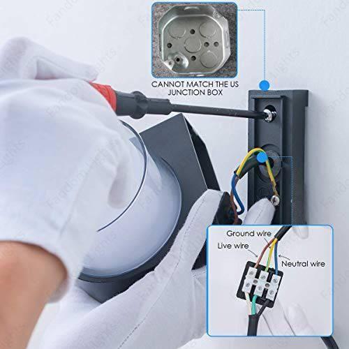 Outdoor Wall Light Junction Box Outdoor Bulkhead Solid Wall Light